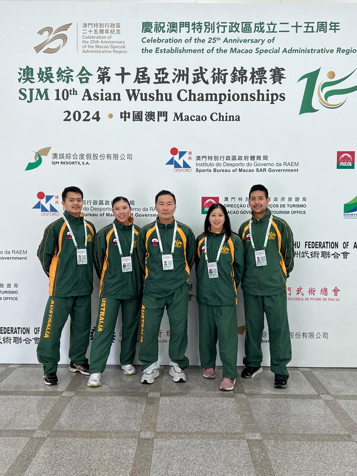 Australian Team at 10th Asian Wushu Championships - Kung Fu Wushu Australia
