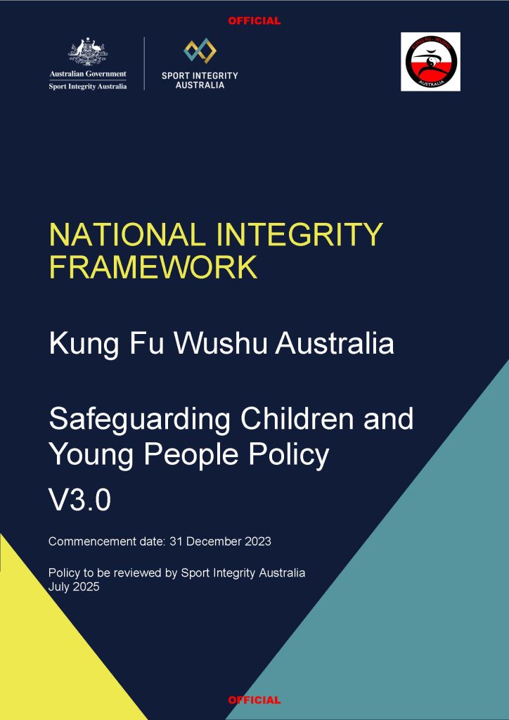 Safeguarding Children and Young People Policy - Kung Fu Wushu WA